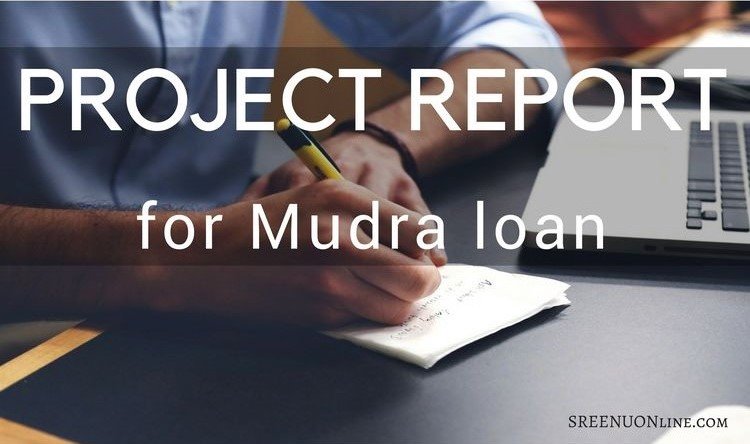 How To Prepare Project Report For Mudra Loan Sreenuonline